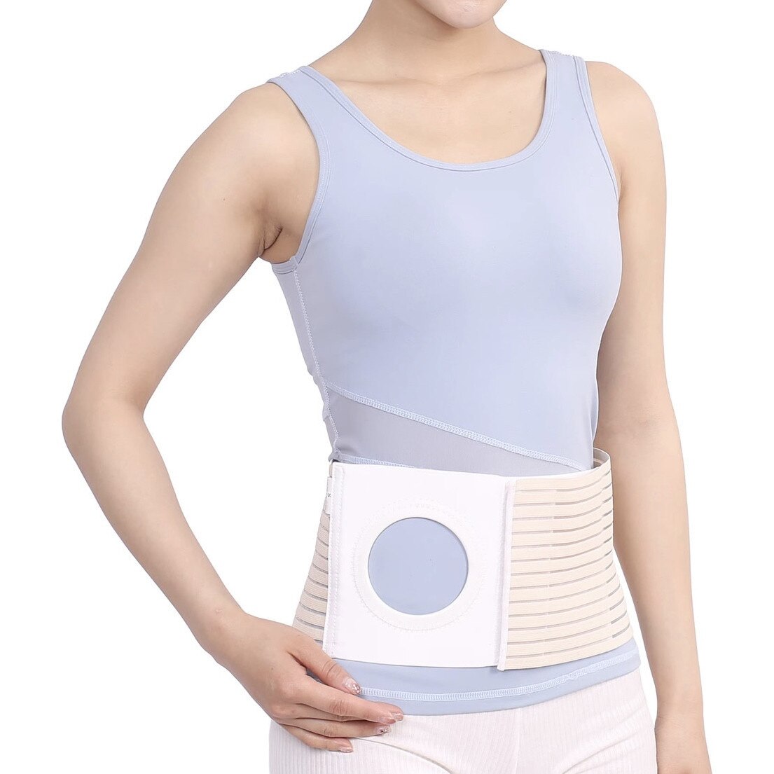 Centura abdominala pentru stoma premium Inonova®, reglabila, resprabila ...