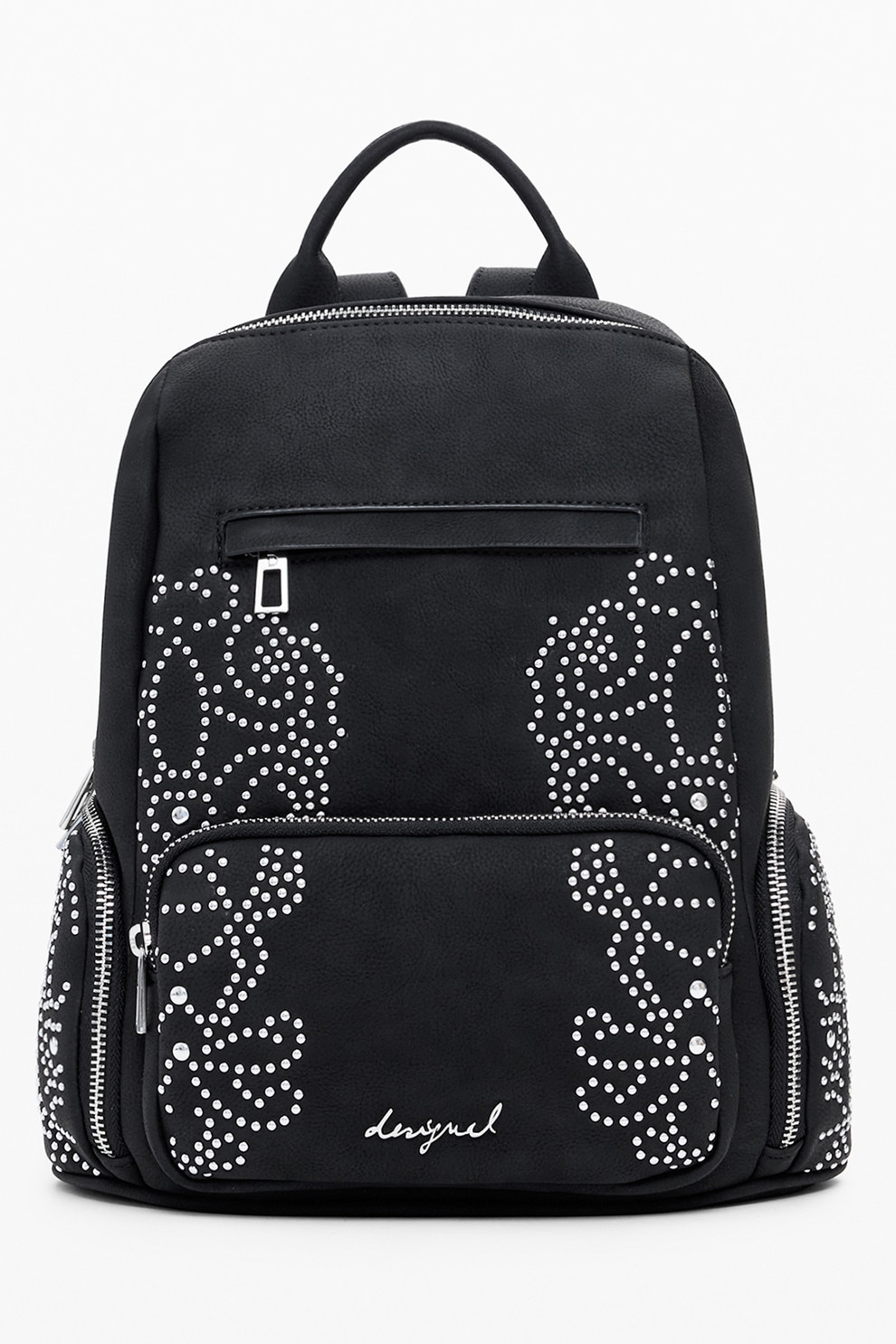 DESIGUAL, Rucsac cu nitur Poker Face Chester, Negru - eMAG.ro