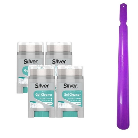 Set 4 creme curatare de pantofi sport cu aplicator roll-on si ...