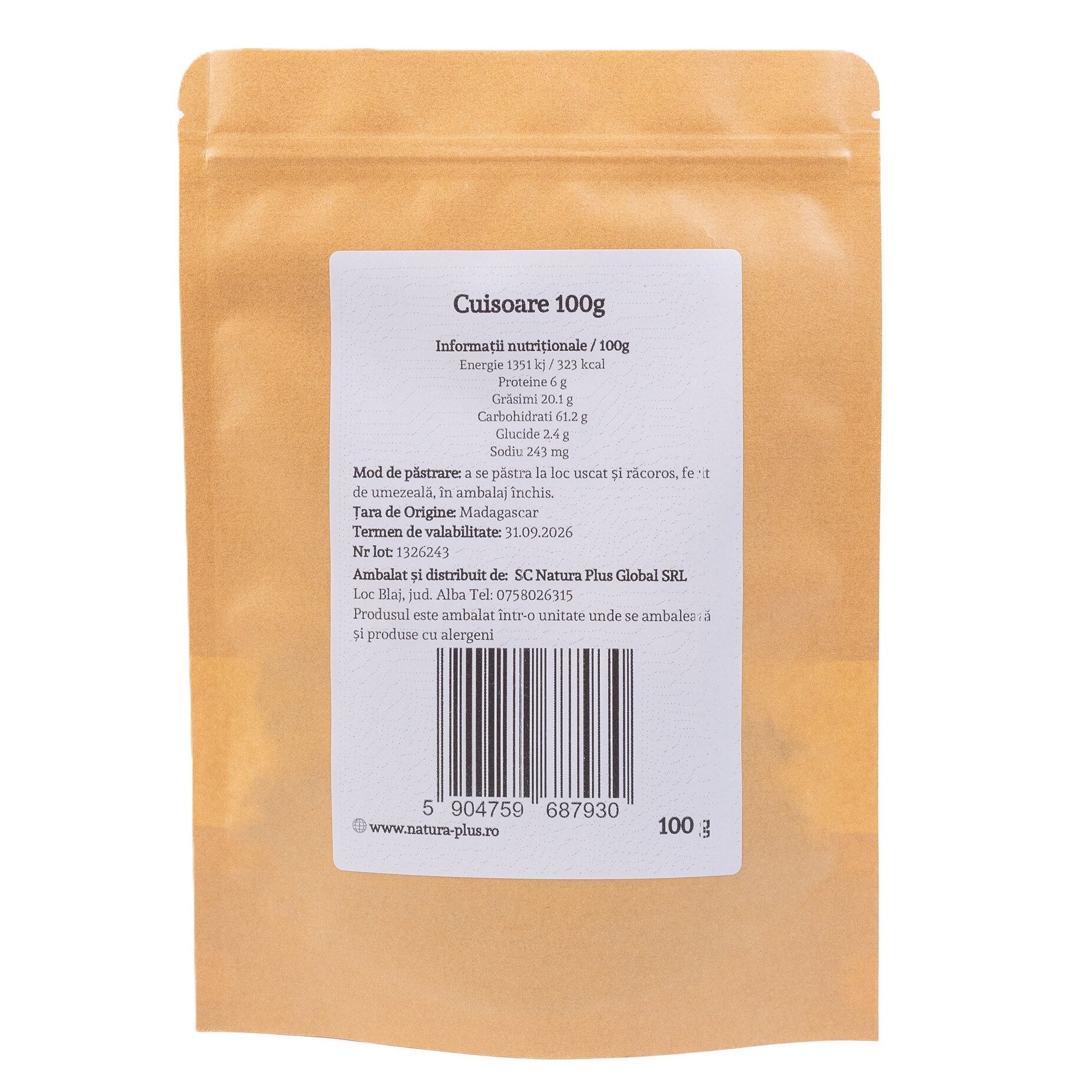 Cuisoare 100g Natura Plus - eMAG.ro