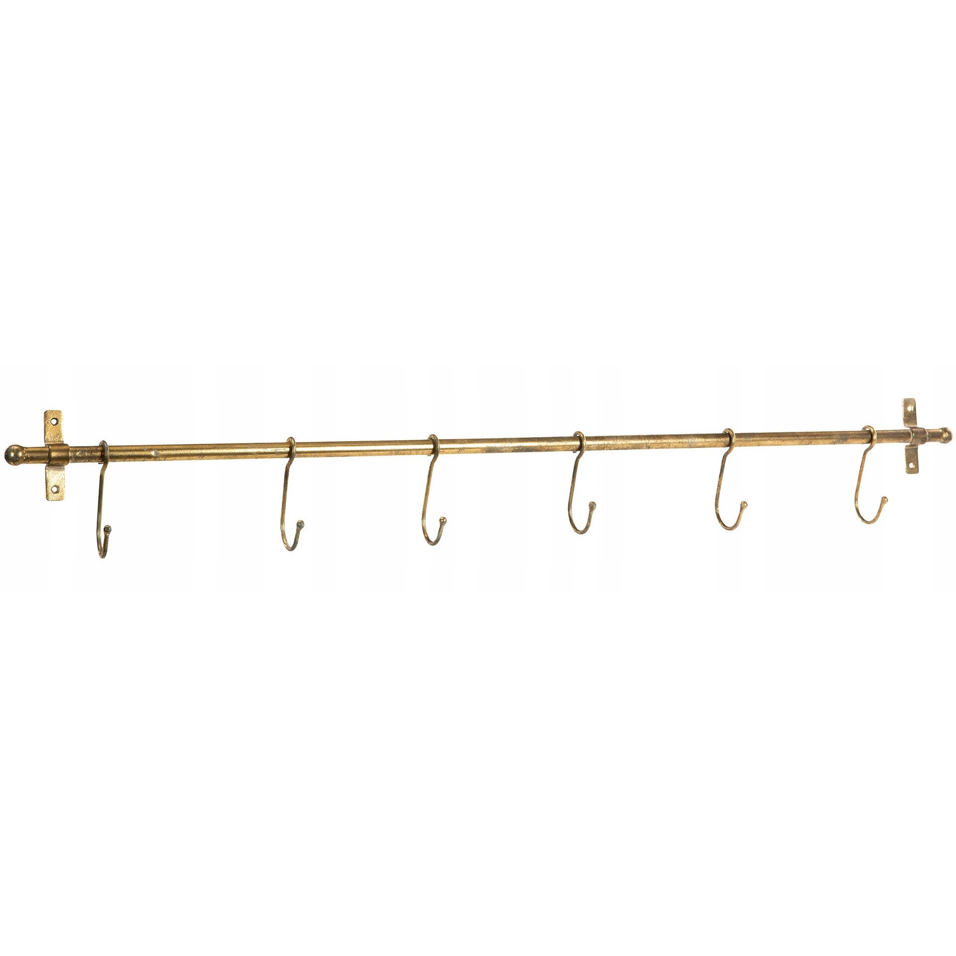 Cuiere metalic mat, Skandi, 106x13x6cm, 6 carlige, montare pe perete ...