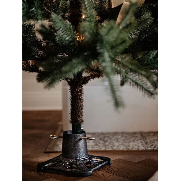 Suport pentru brad, Skandi, 20x20cm, fonta, stil loft, capacitate max. trunchi 6,5cm - eMAG.ro