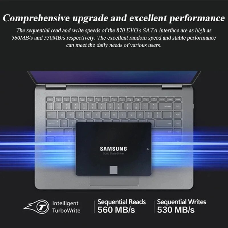Хард диск (SSD) Samsung, 870 EVO, 2TB, 2.5", SATA III - eMAG.bg