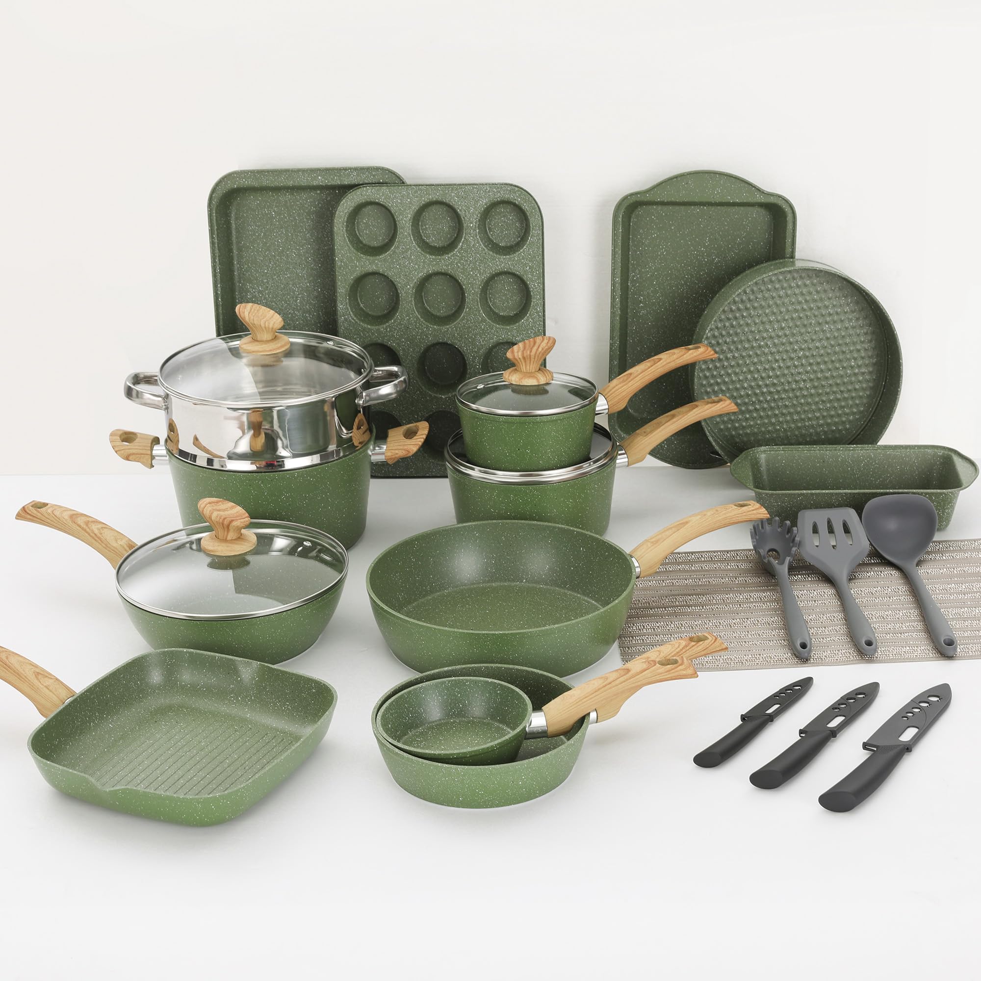 Set De Vase De Gatit Cu Inductie Kitchen Academy, 30 Piese, Tigai Si ...