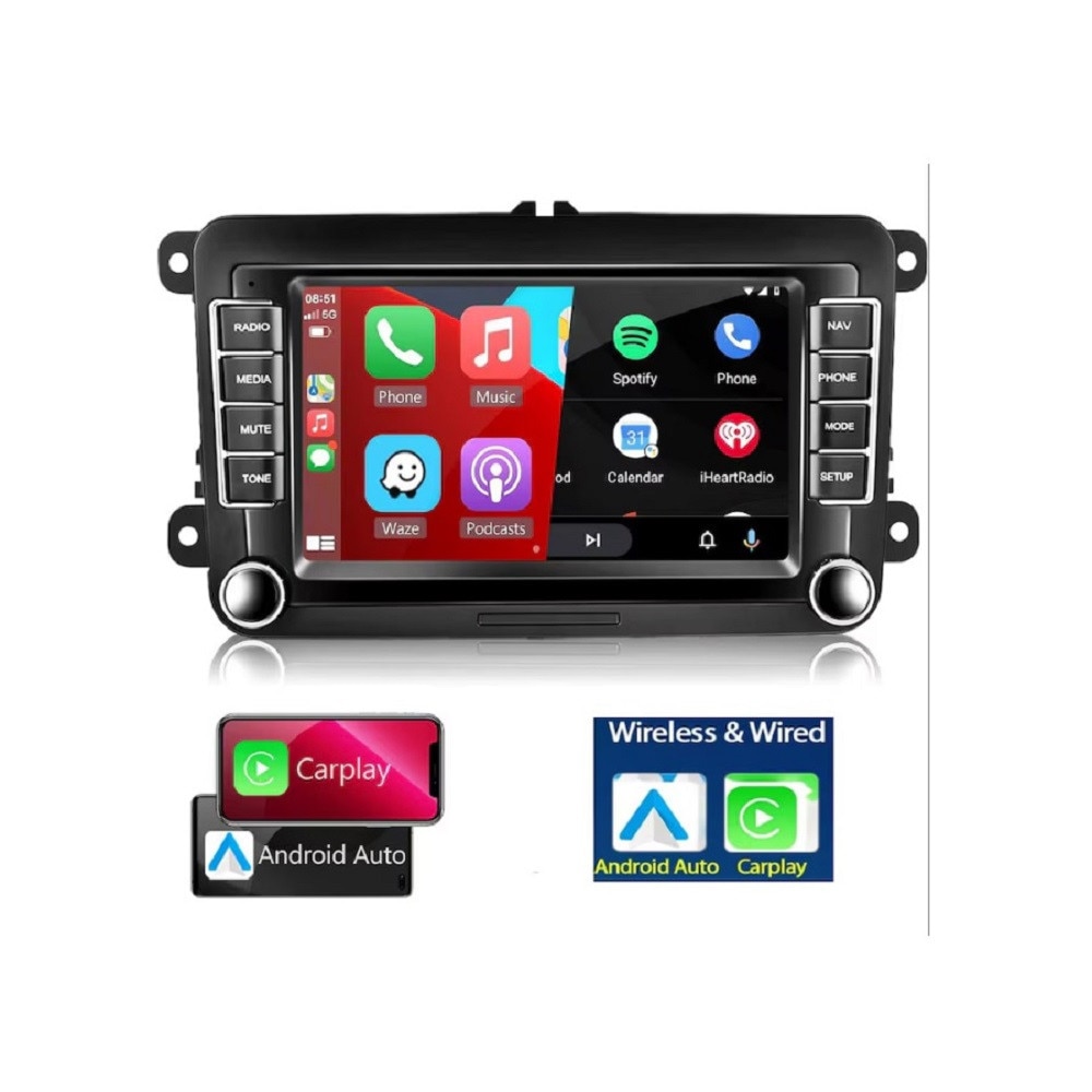 Navigatie Auto Android 13 Premium, 7 inch Ultra HD, Compatibila cu VW ...