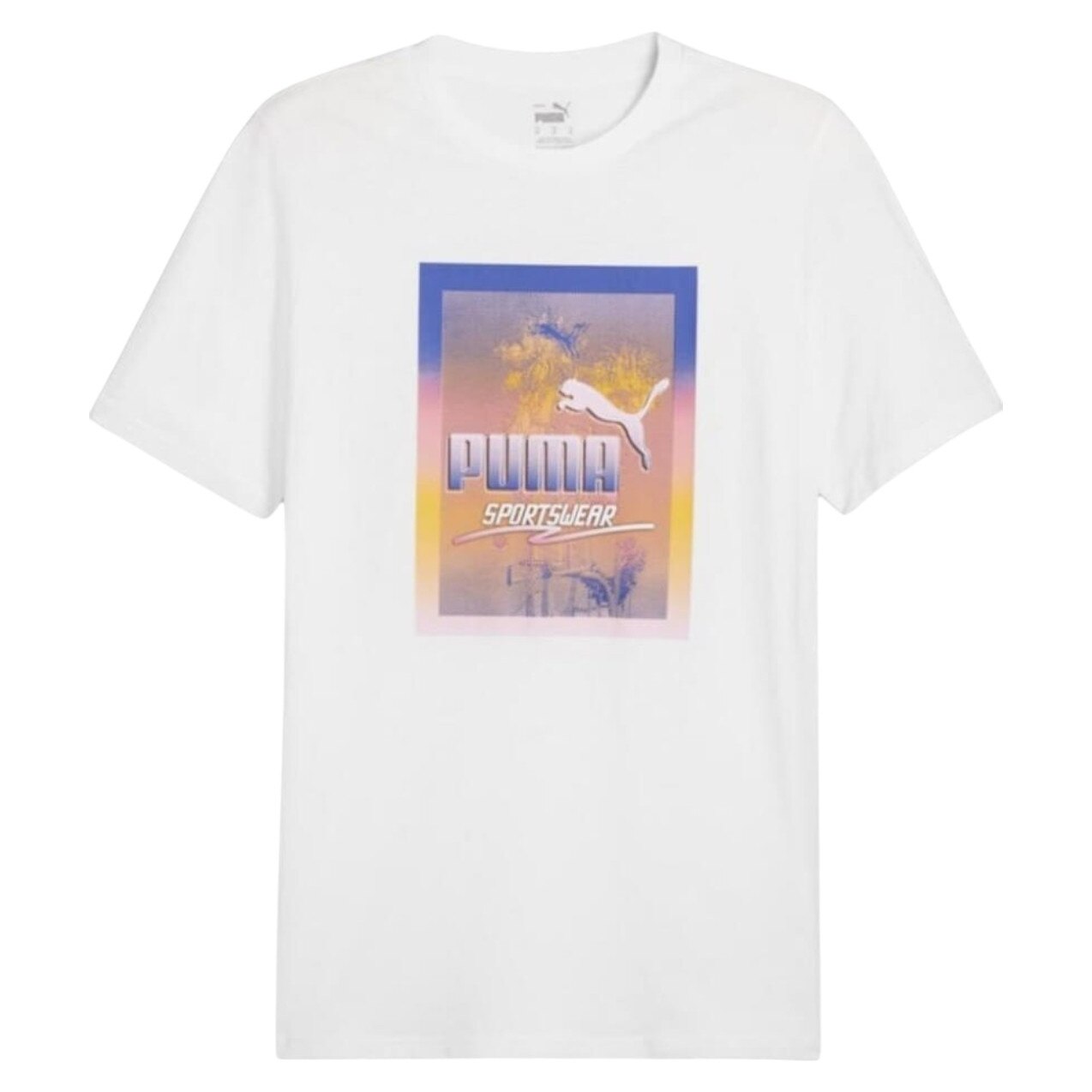 Tricou PUMA Graphics Photoprint Alb XS INTL - eMAG.ro