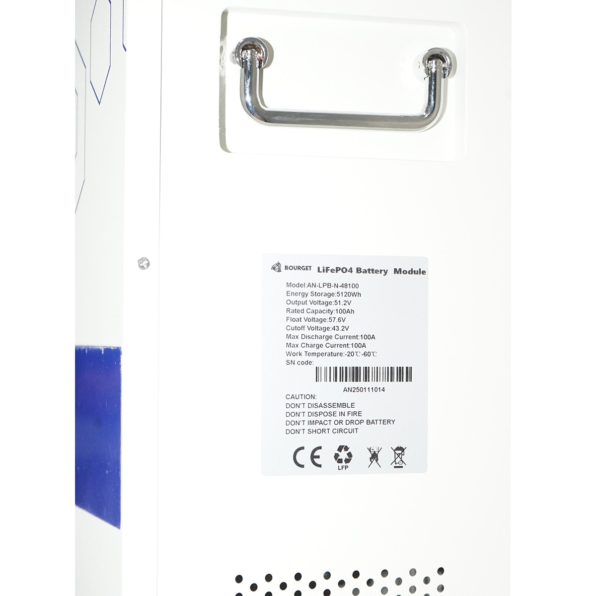 Baterie Li-ion LifePo4 51.2V, 100Ah cu BMS, deep cycle, display LCD ...