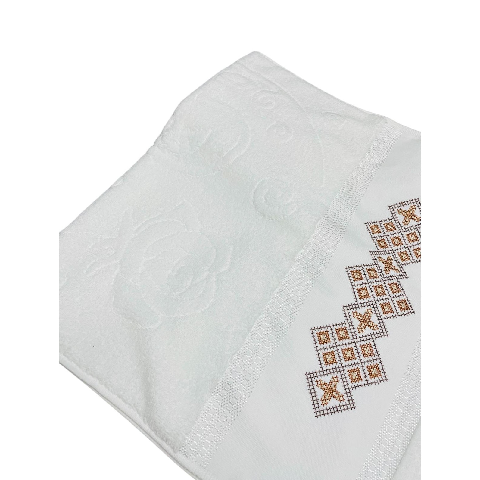 Set 2 Prosoape Grofate cu model Traditional / Etnic, 50 x 90 cm Bumbac ...