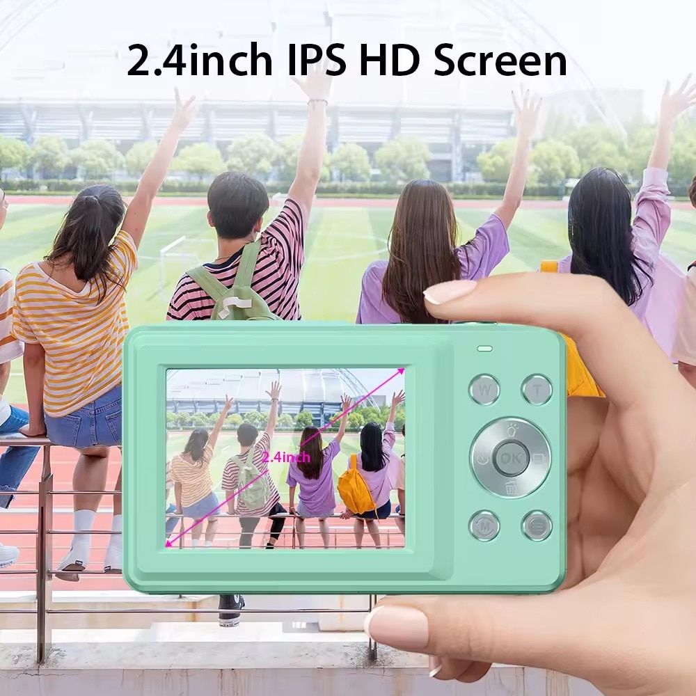 Camera digitala compacta, card de memorie 32G, ecran IPS de 2, 4 inchi ...
