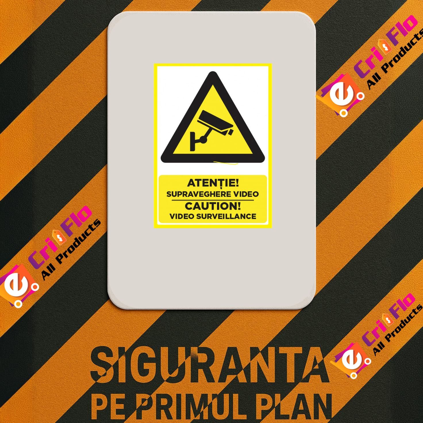 Indicator Atentie supraveghere video caution video surveillance ...