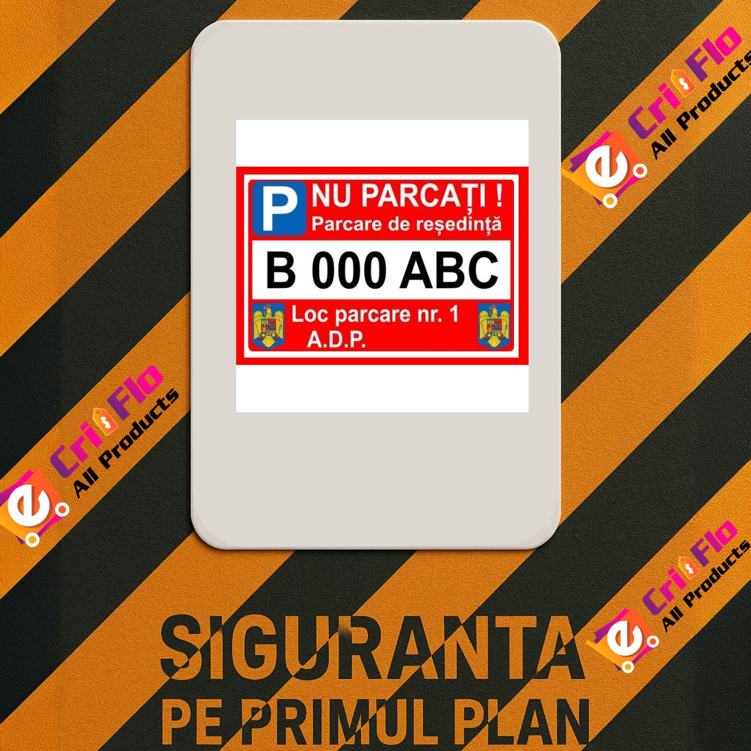 Indicator Nu parcati parcare de resedinta personalizata, Sticker ...