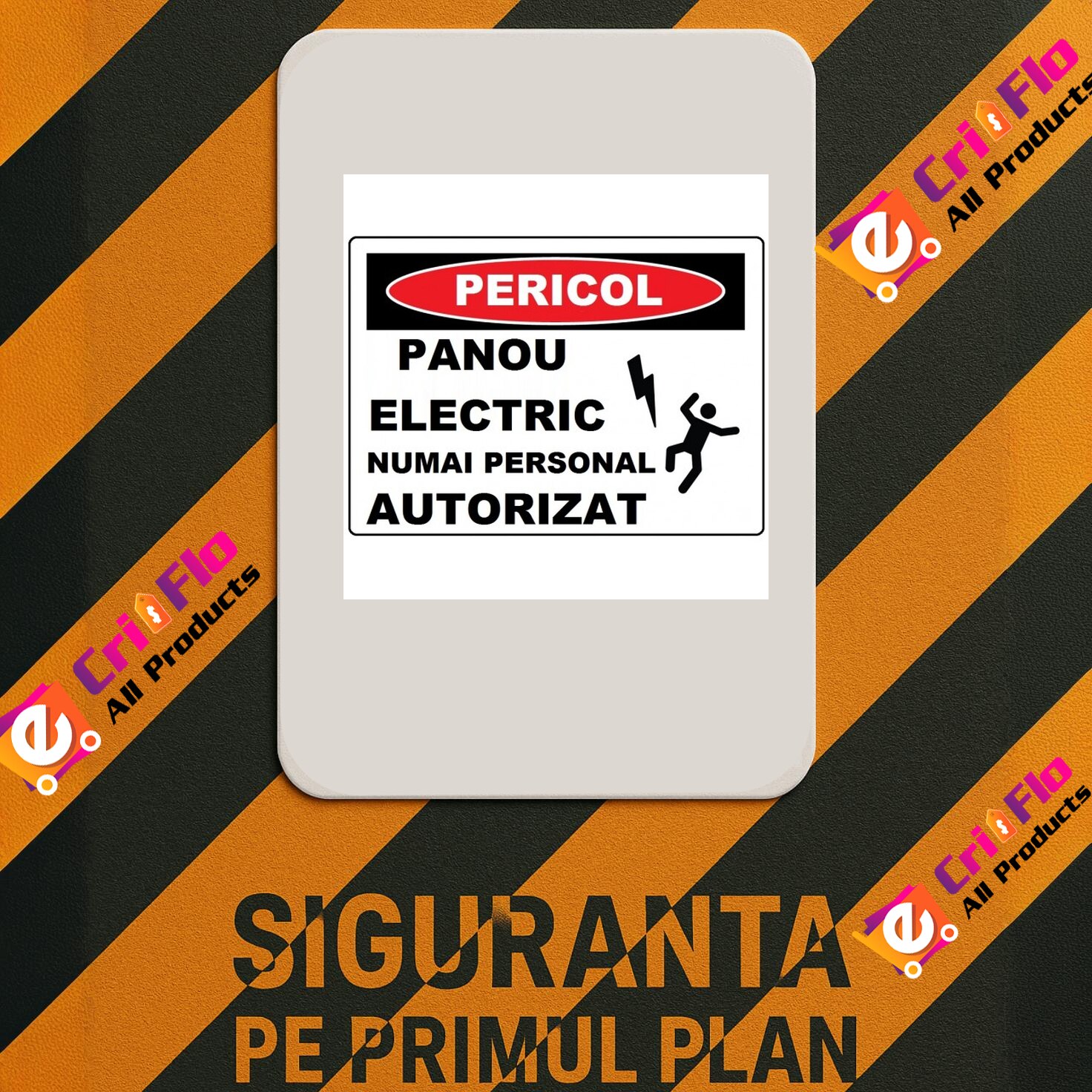 Indicator Pentru panou electric numai personal autorizat, Sticker ...