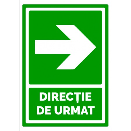 Indicator Semn de directie cu sageata de evacuare in dreapta, Sticker ...