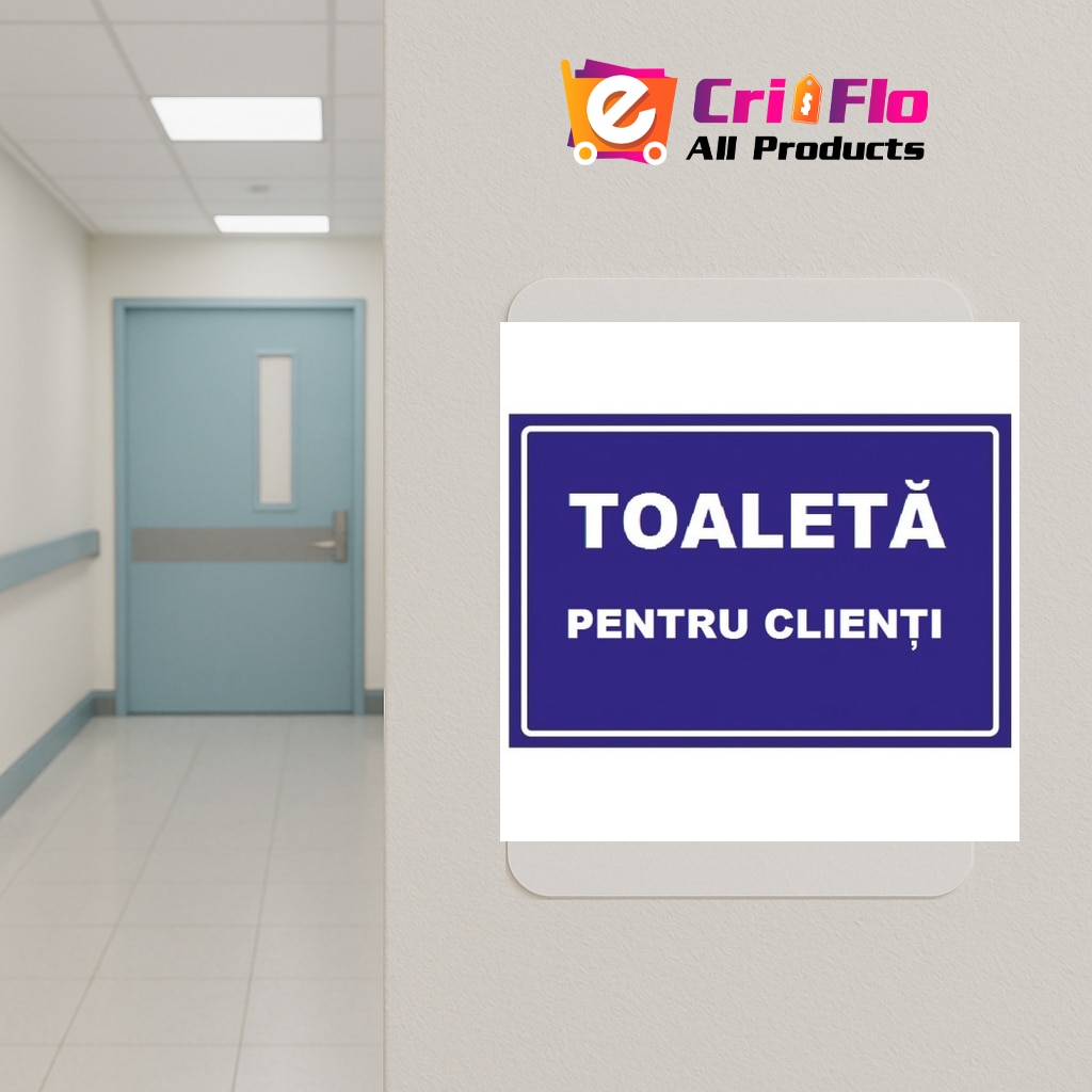 Indicator Toaleta pentru clienti, Sticker autocolant, Cri-Flo ...