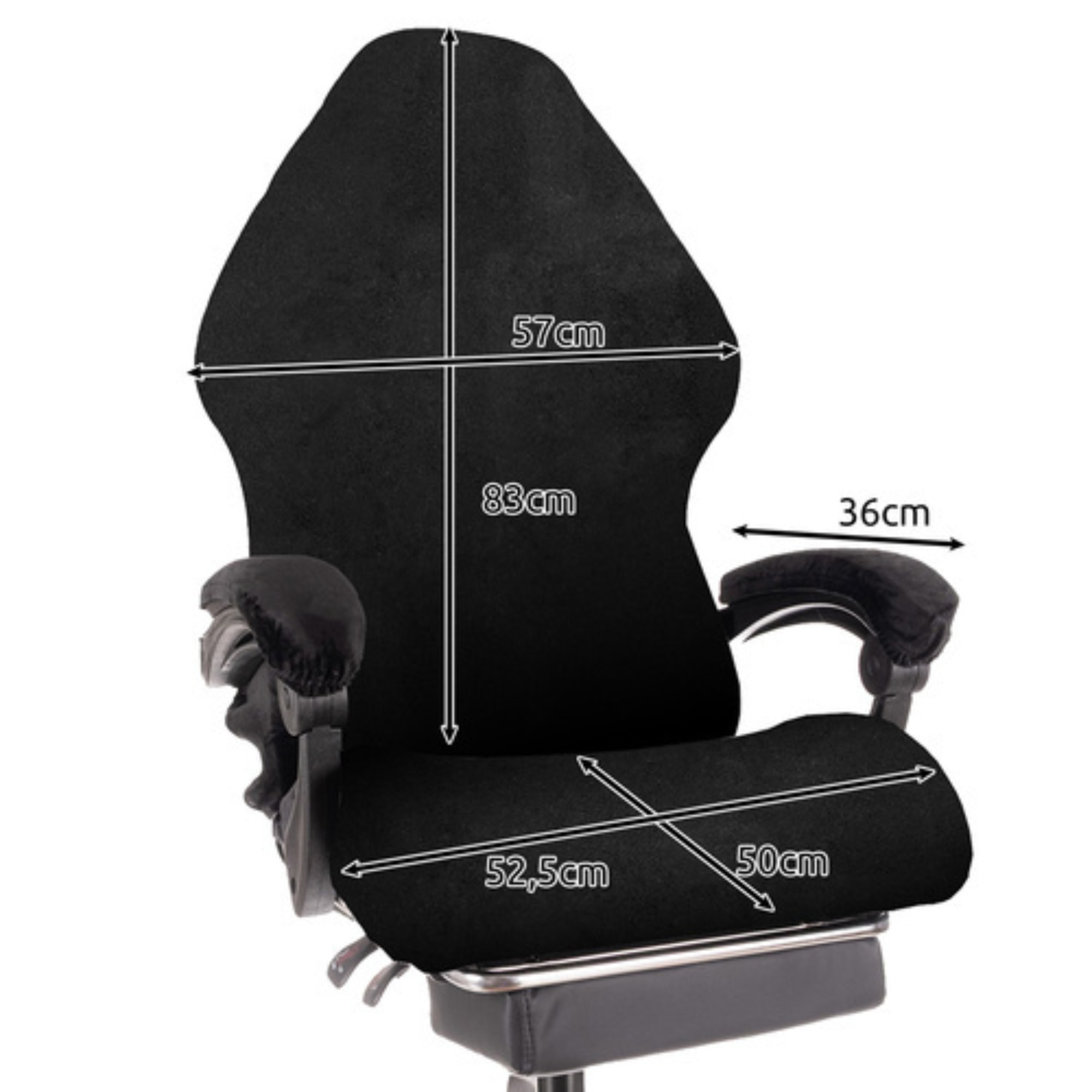 Husa universala VarioShop pentru scaun de gaming si birou, material ...
