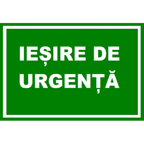 Indicator Iesire de urgenta, Sticker autocolant, Cri-Flo, Dimensiune A5 ...