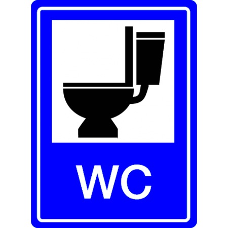Indicator Semn wc v1, Sticker autocolant, Cri-Flo, Dimensiune A3 42x30 ...