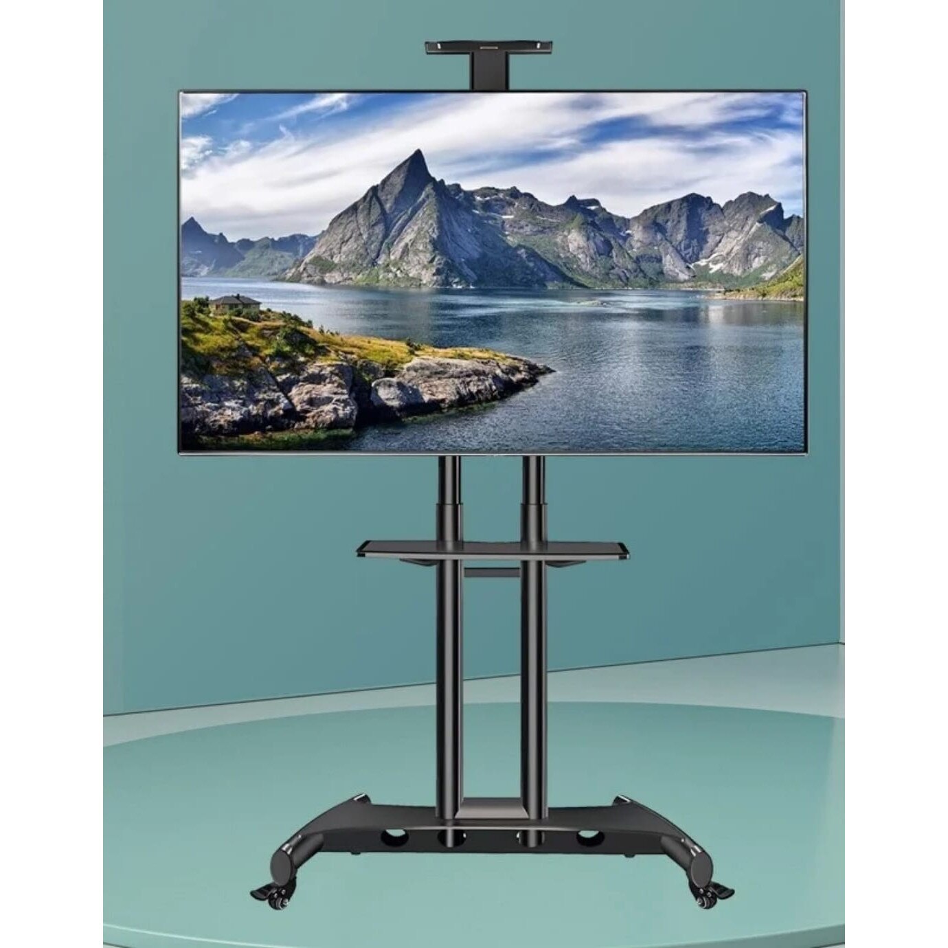 Stand mobil de TV, 55"-95", telescopic, pentru prezentari, conferinte ...