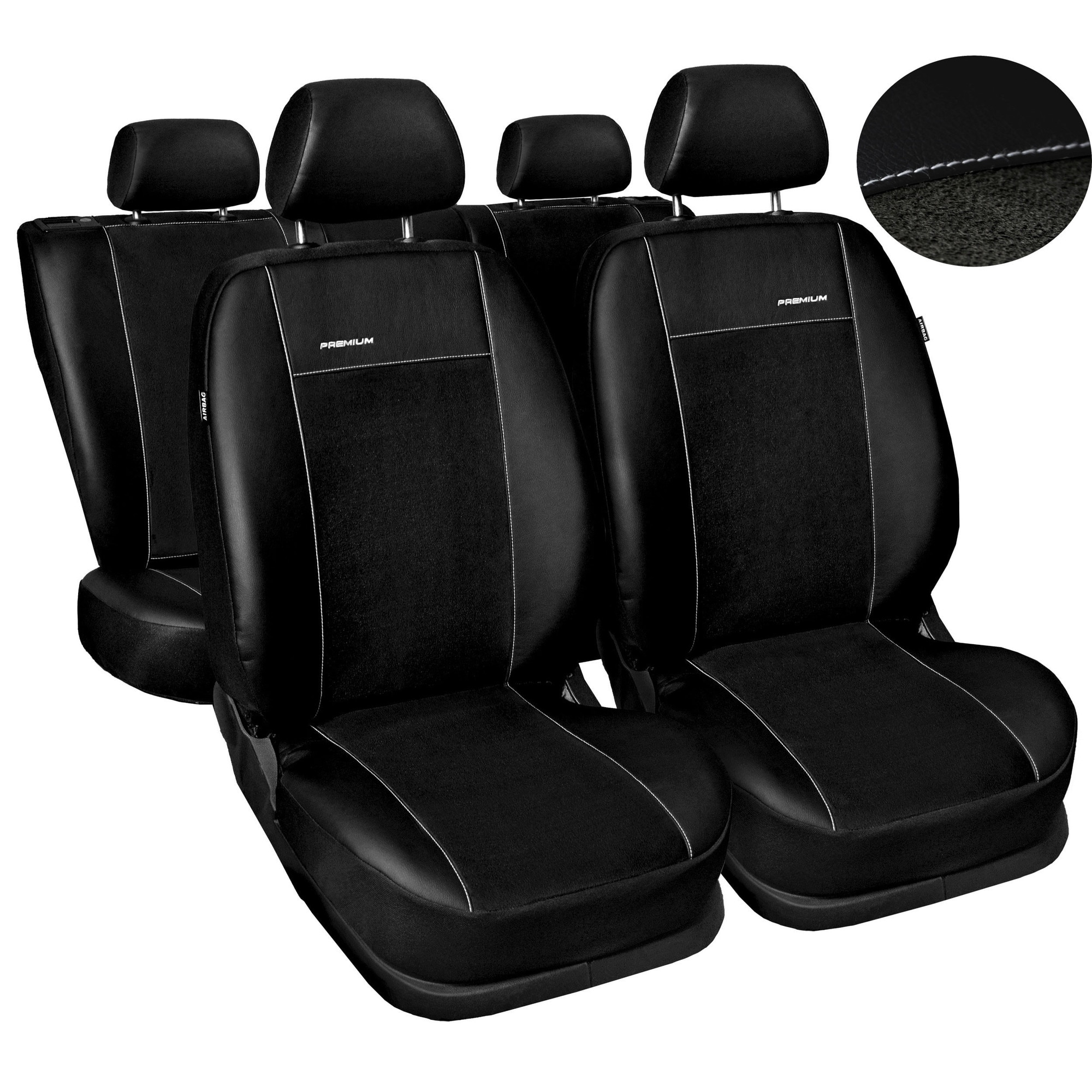 Set huse scaune auto Auto Dekor, pentru Skoda Rapid, piele ecologică ...