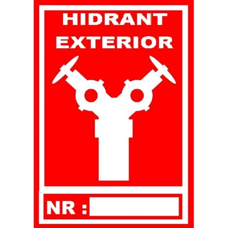 Indicator Cu hidrant exterior personalizata, Sticker autocolant, Cri ...