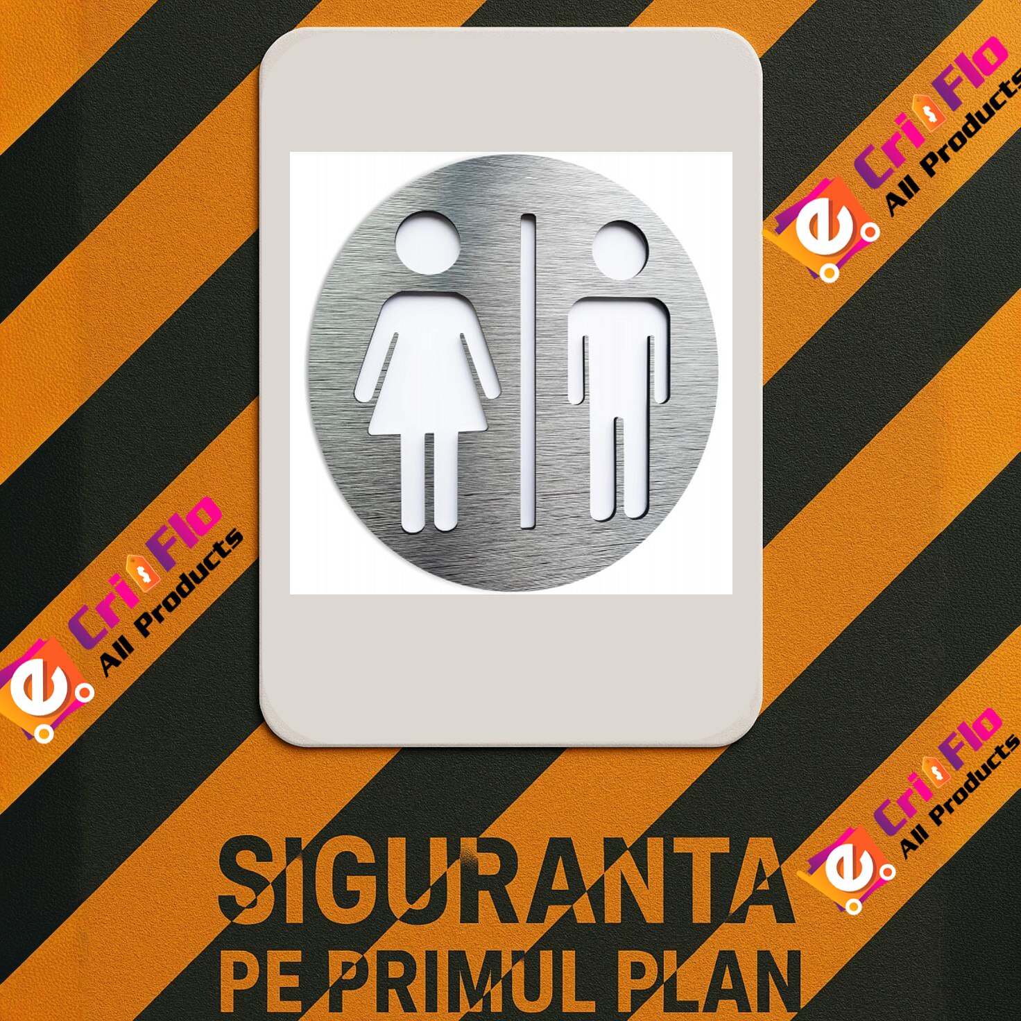 Indicator pentru toaleta comuna pentru baie, Sticker autocolant, Cri ...