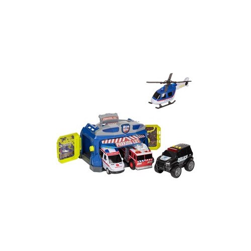 Statie cu 4 Vehicule de Salvare (Politie, Pompieri, Ambulanta ...