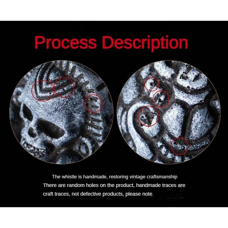 Fluier Aztec Mini Sphinx - Arta Horror din rasina, Sunet infricosator ...