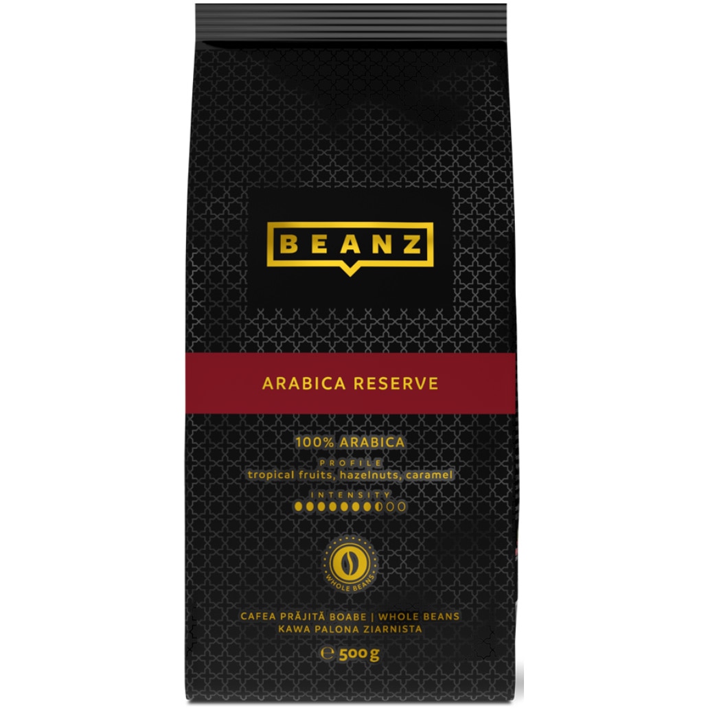Cafea boabe, BeanZ Café Arabica Reserve, 500 g - eMAG.ro