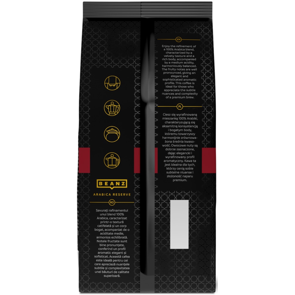 Cafea boabe, BeanZ Café Arabica Reserve, 500 g - eMAG.ro