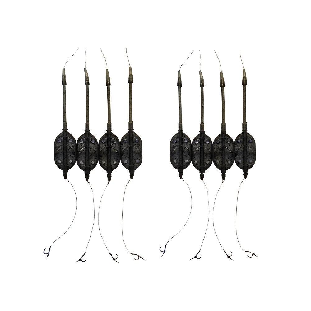 Set 8 monturi method feeder, cu tija long cast 30, 40, 50, 60gr - eMAG.ro
