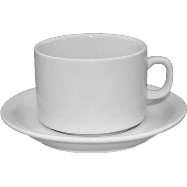 Ceasca cu farfurioara din portelan pentru cafea 90ml - eMAG.ro