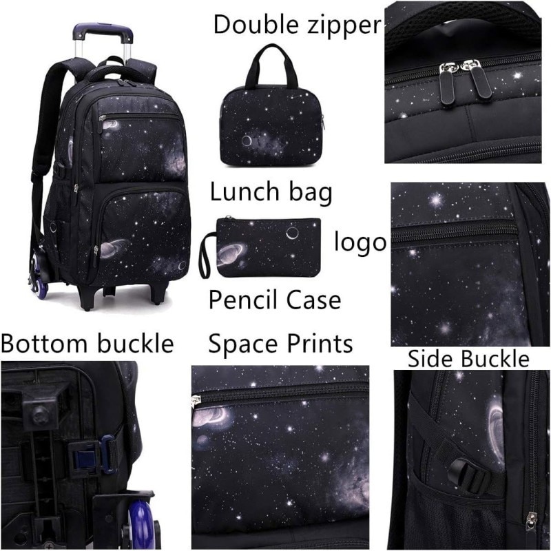 Set Ghiozdan troler Scoala 3 Piese, Excitat®, cu punga de creion ...
