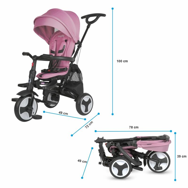 Tricicleta pentru copii Coccolle Spectra Plus Orchid Violet ...