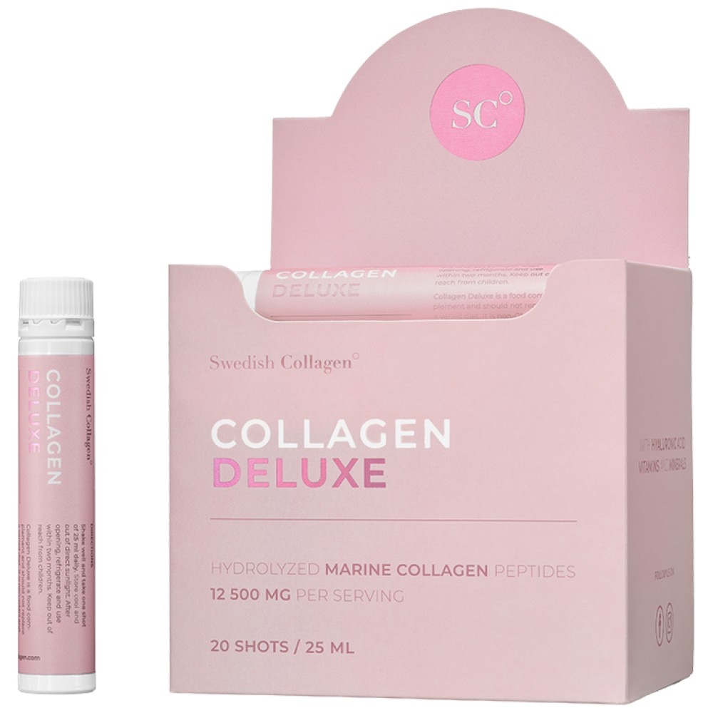 Хранителна добавка Swedish Collagen Collagen Deluxe Liquid Hydrolyzed ...