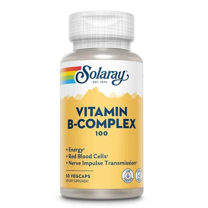 Vitamin B-Complex Solaray, 100 mg, 50 capsule, Secom - eMAG.ro