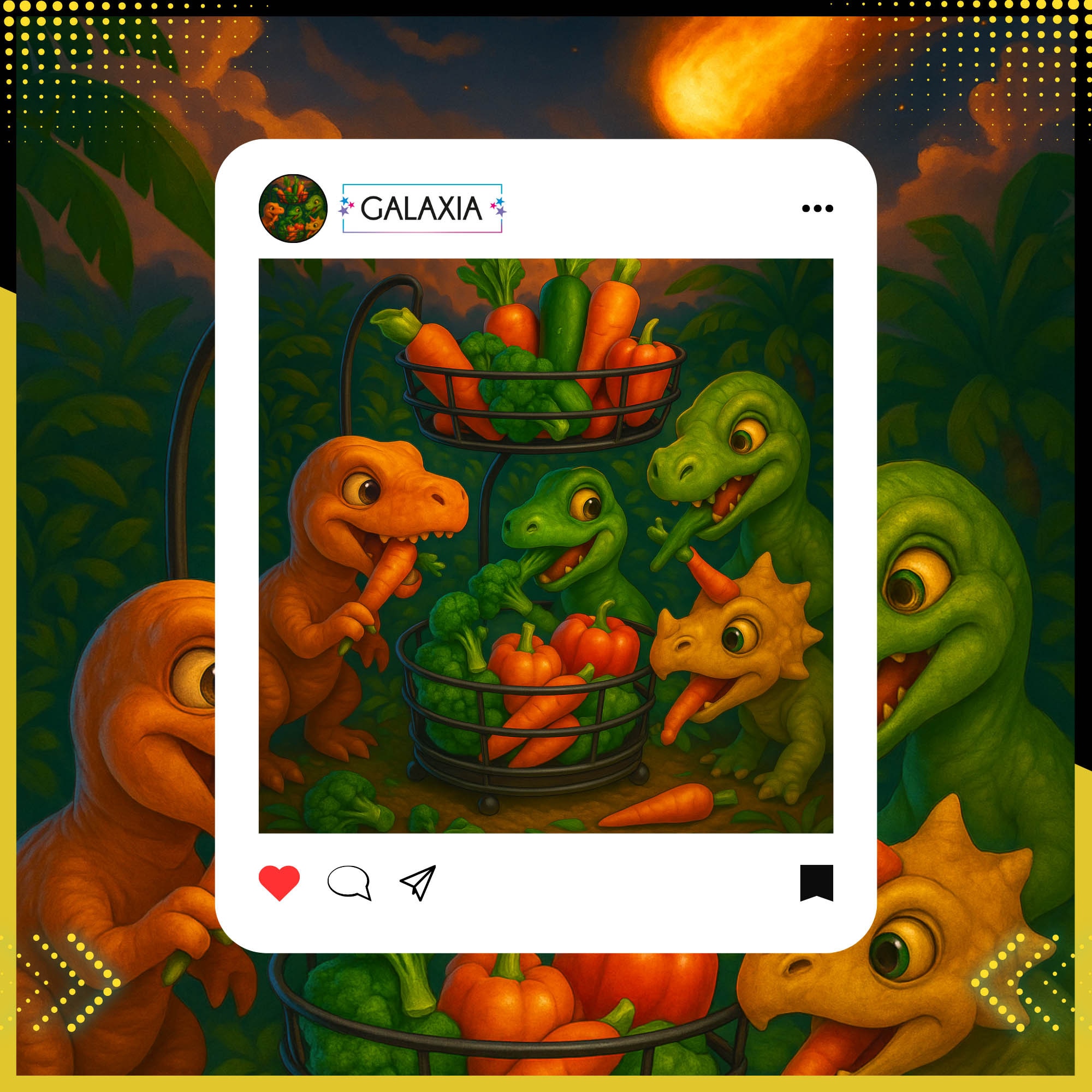 Cos pe 2 Nivele pentru Fructe si Legume GALAXIA® cu Suport de Banane ...