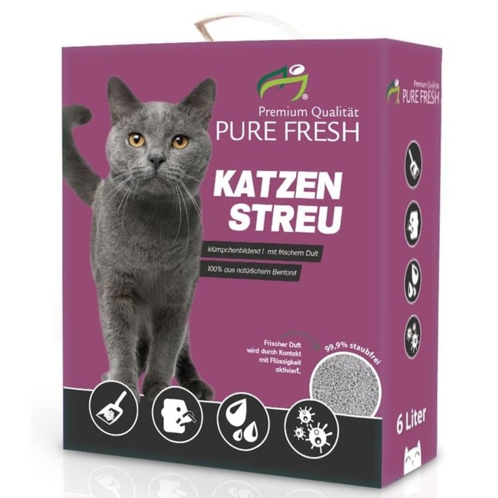 Macskaalom, Pure Fresh, Compact 6L, antibakteriális, pormentes ...