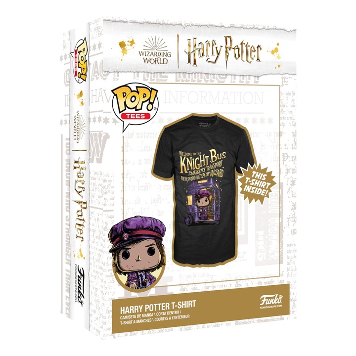 Funko POP! Harry Potter Azkaban Stan póló, fekete, L, egyedi design ...