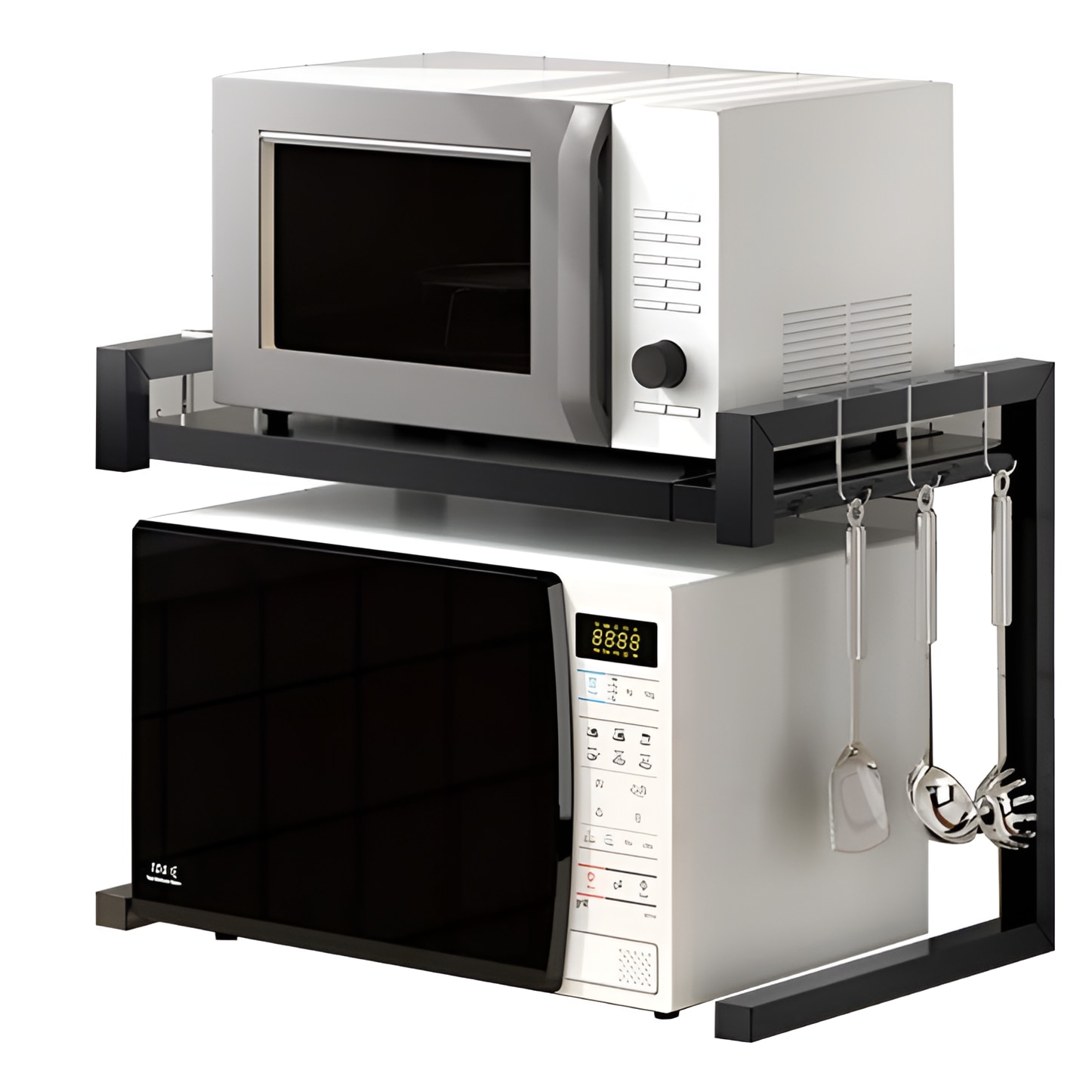 Raft metalic extensibil multifunctional, pentru microunde, depozitare ...