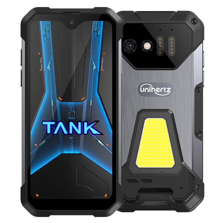 Telefon mobil Unihertz Tank Mini, Dual SIM, 4G, HD+ 4.3', 15GB RAM (8GB ...