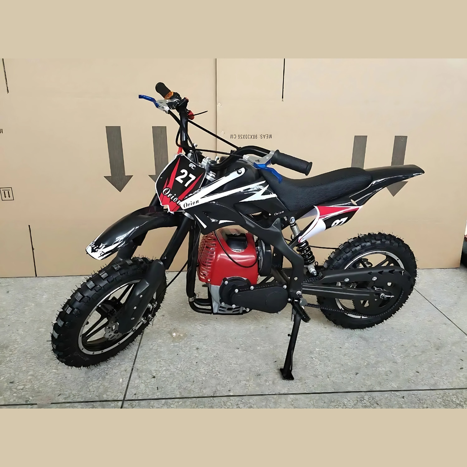 Motocicleta cross JOZY® pentru copii cu motor pe benzina de 49cc in ...