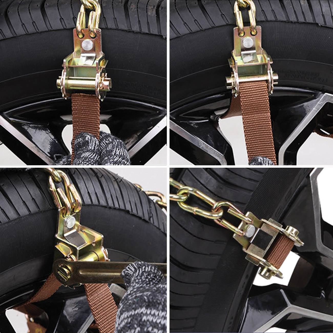 Lanturi antiderapante auto reutilizabile 10buc (5 per anvelopa) - eMAG.ro