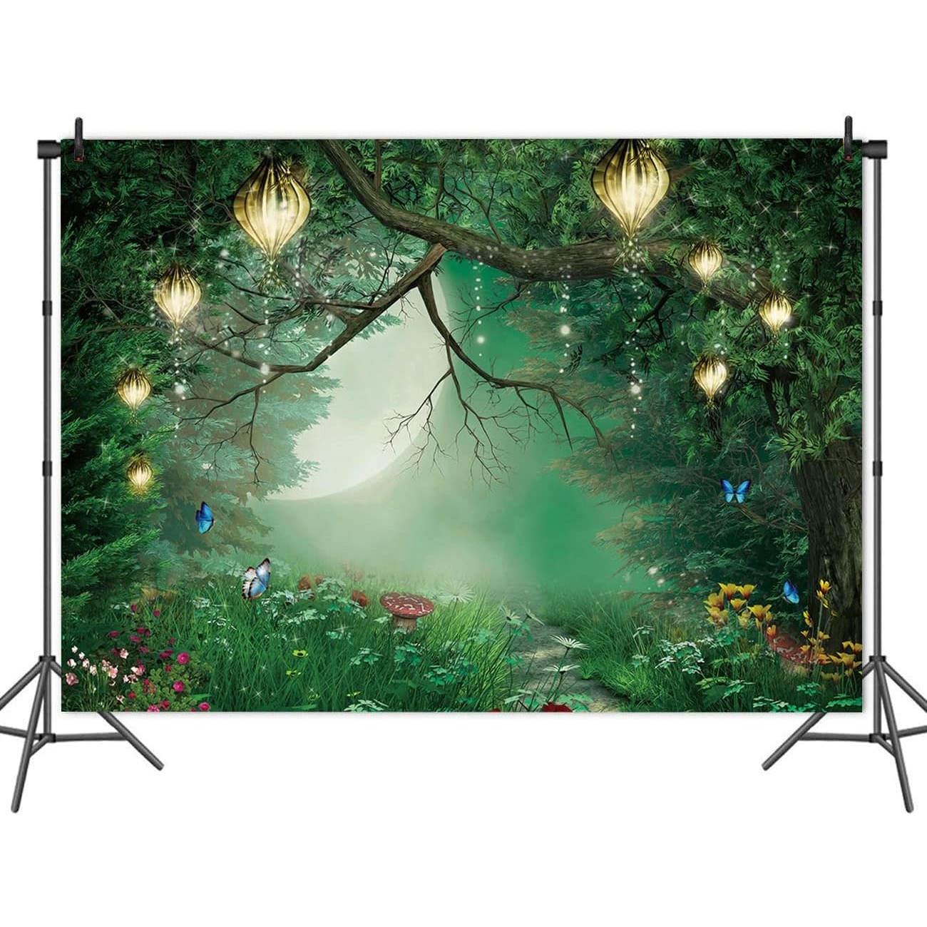 Fundal Fotografie, Vinil, 1.8 x 2.4 m, cu 6m Cordon, Verde - eMAG.ro