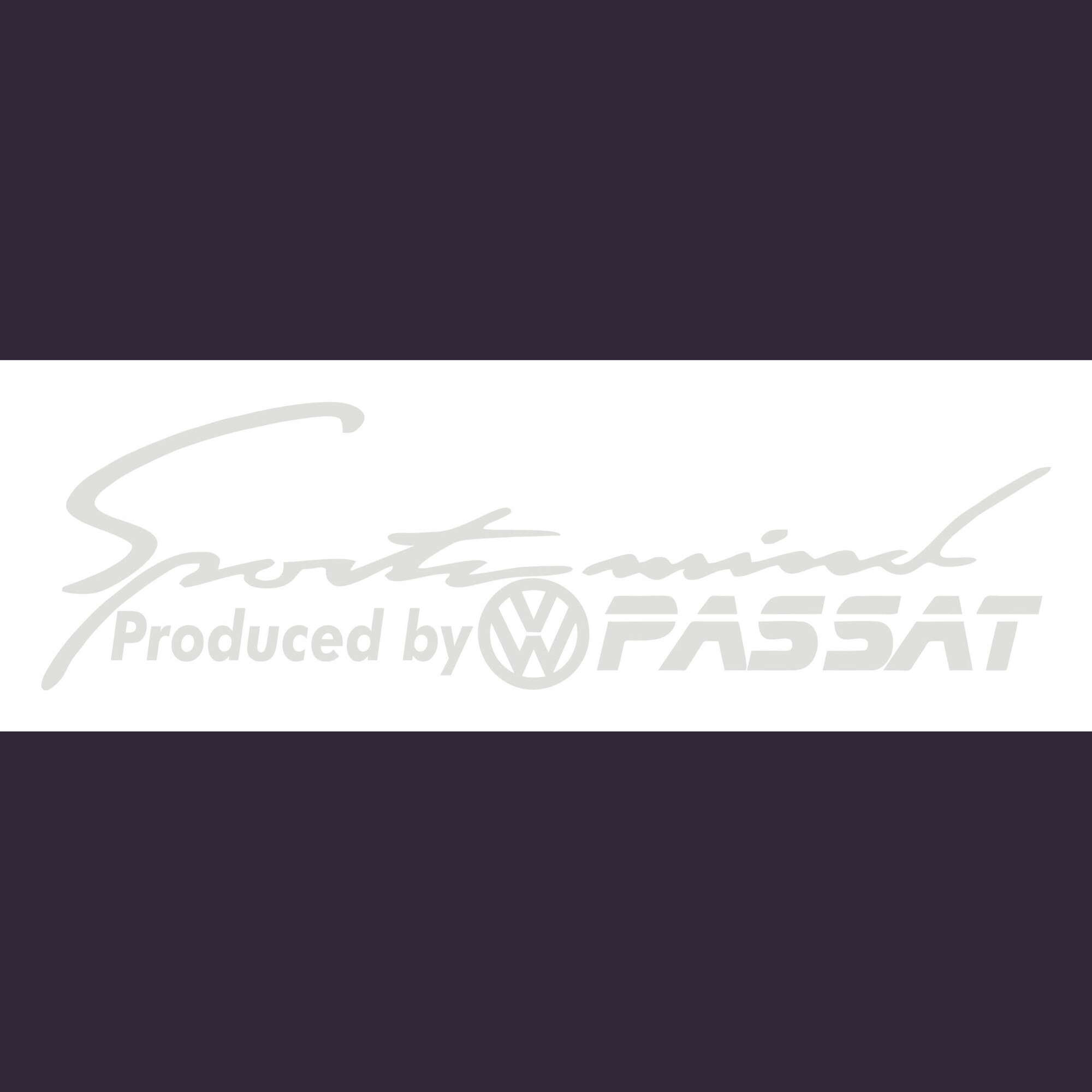 Sticker Auto Volkswagen PASSAT Vw, alb, 25 cm - eMAG.ro
