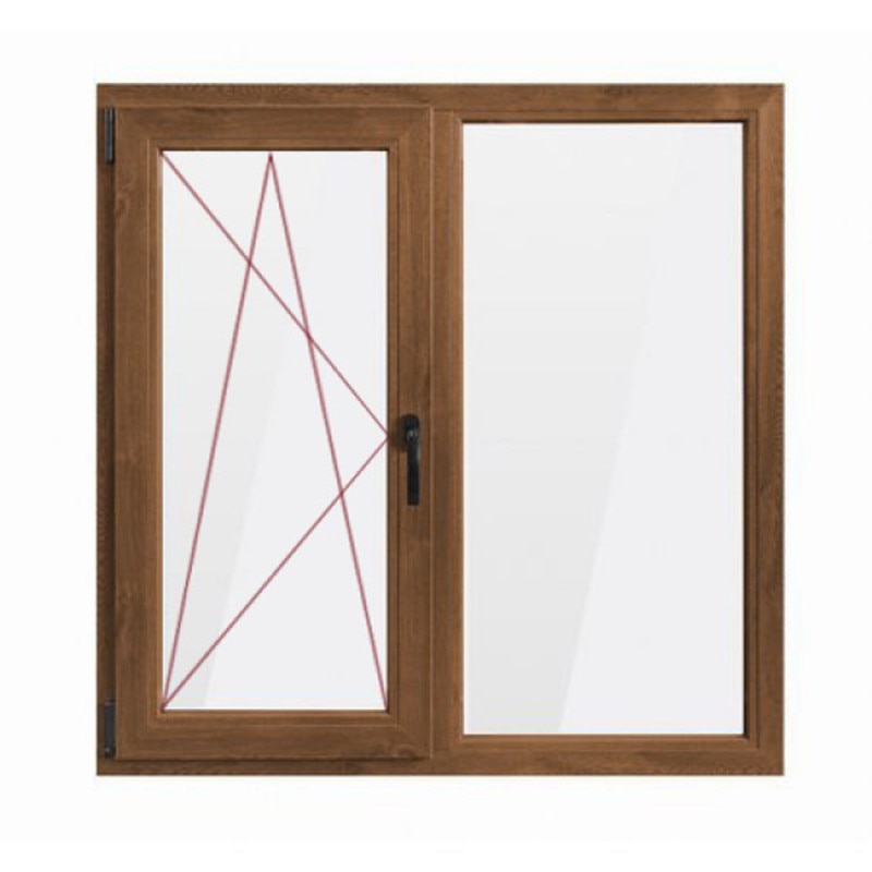 Fereastră PVC termopan Veka Softline 76MD, 6 camere izolare, 1200x1200 ...