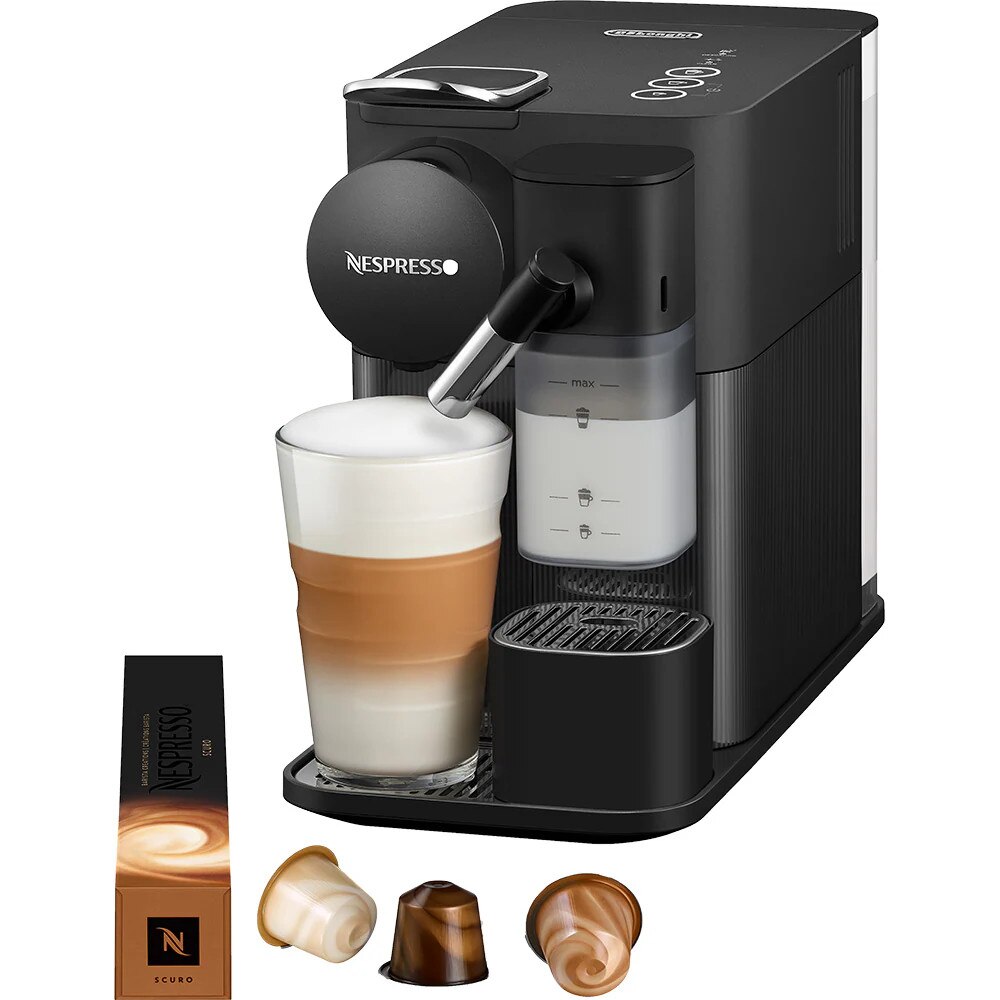 Espressor capsule NESPRESSO Lattissima One Evolution EN510.B, 1l, 1450W ...