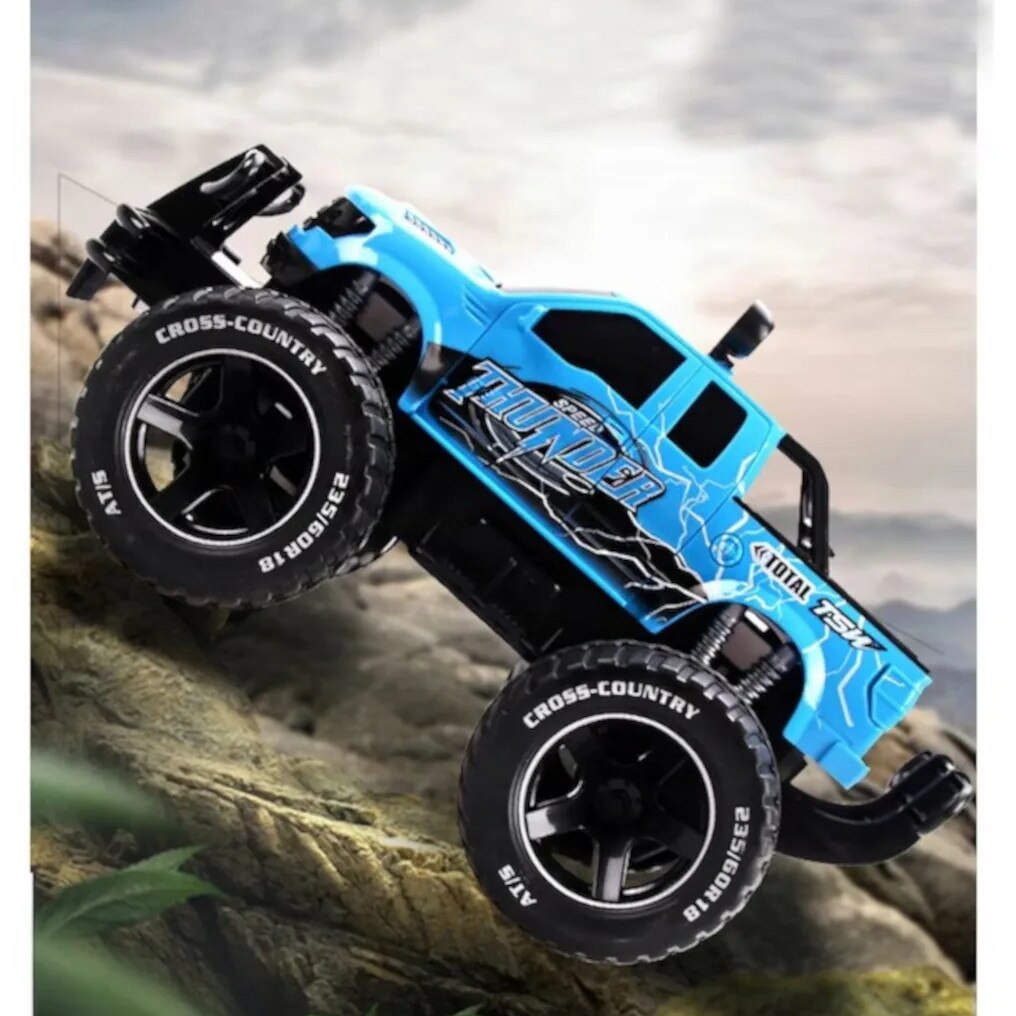 Masina RC Off-Road Scara 1:18, Cu Telecomanda Durabila Albastra ABYZ ...