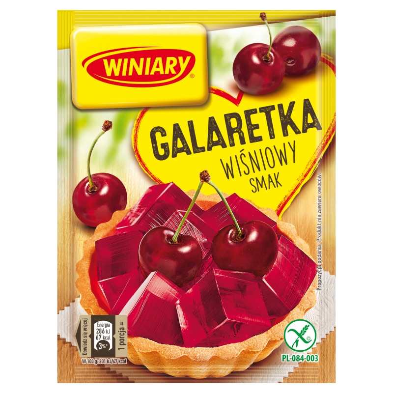 Gelatina dietetica Winiary, gust cirese, 71 g - eMAG.ro
