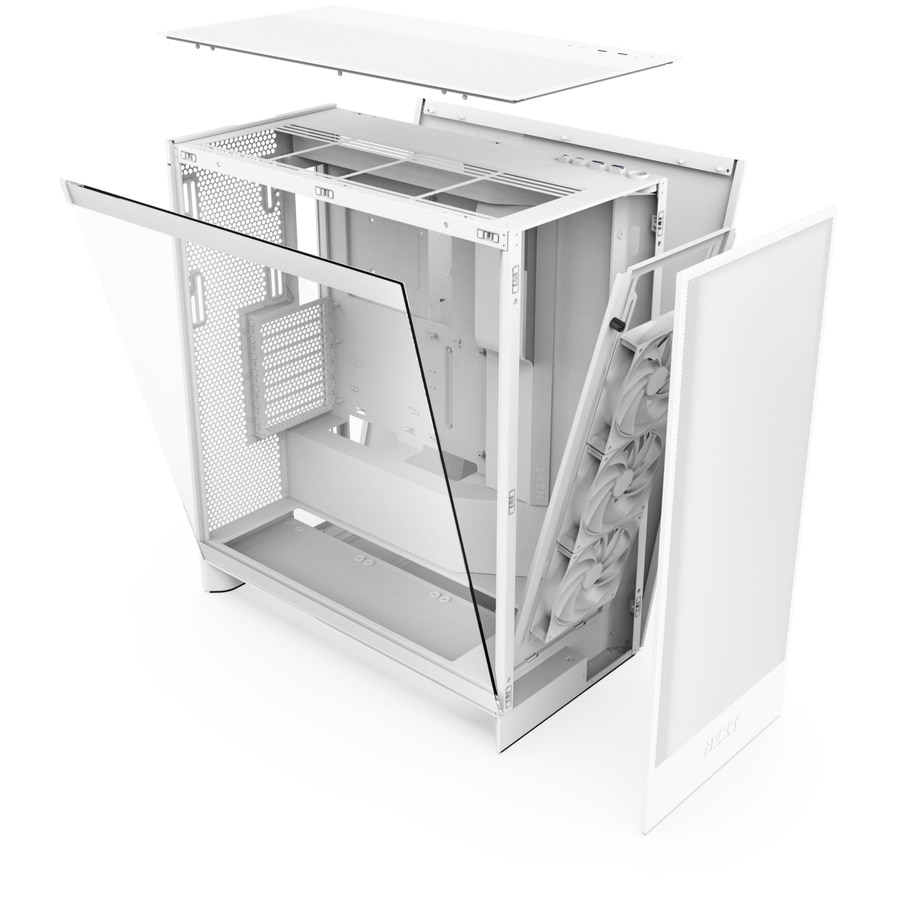 Carcasa NZXT H7 Flow (2024), Mid-Tower, ATX, Alb - eMAG.ro