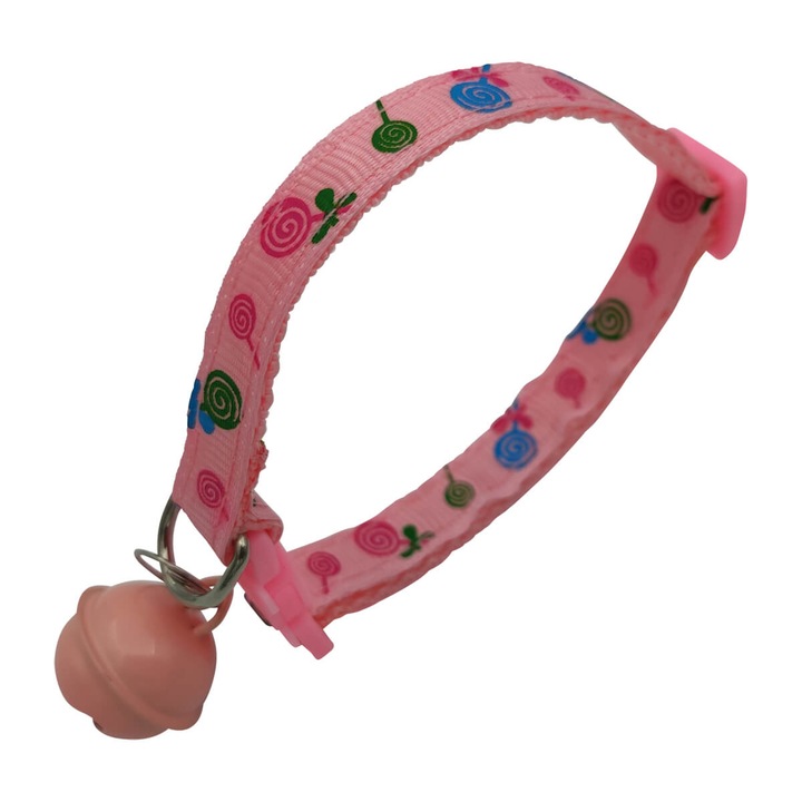 Zgarda pentru Pisici cu Clopotel si Sistem de Eliberare Rapida, Model ...